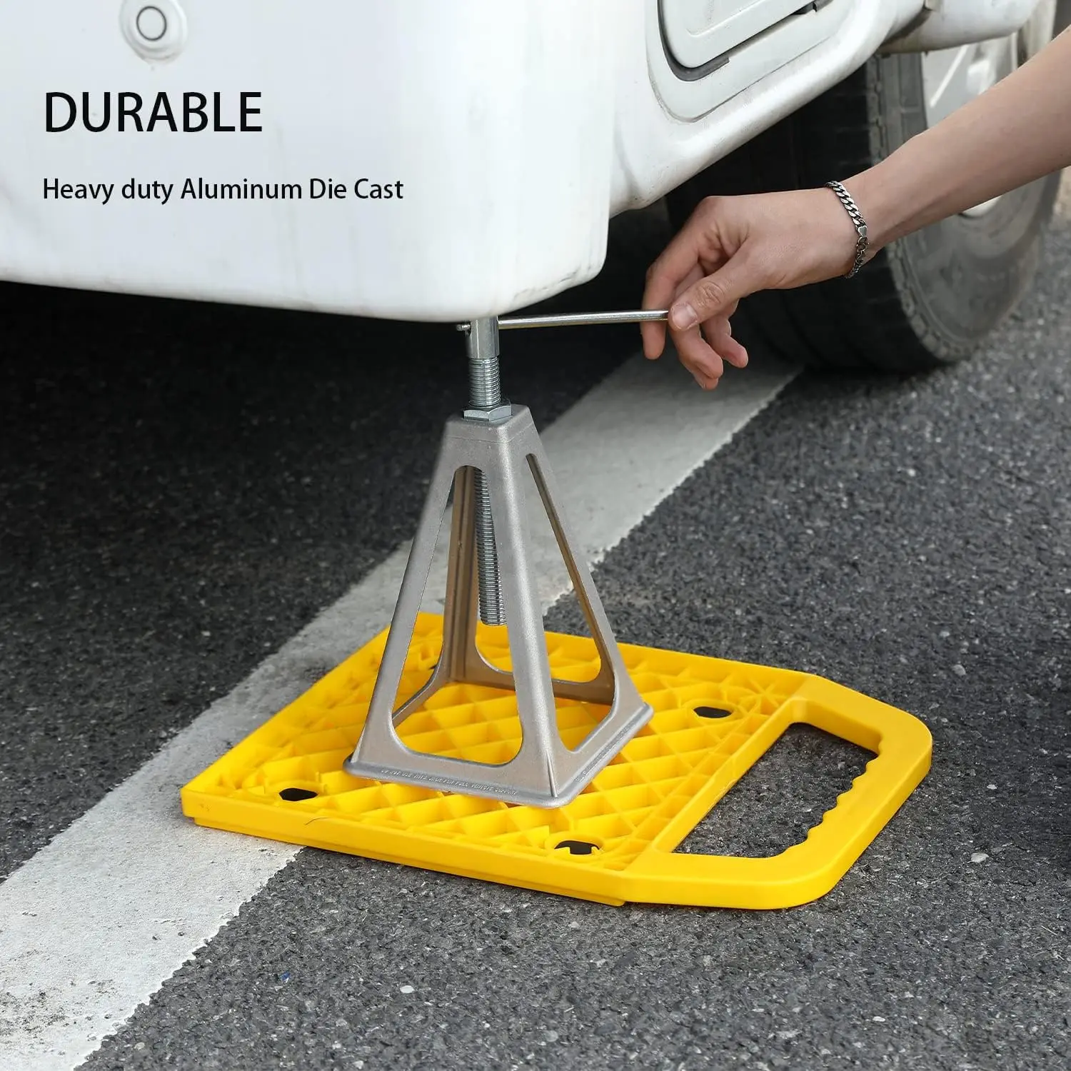 Single Jack With Stand 8000 Lbs Aluminum Rv Stabilizer Jacks 4 Pack ...