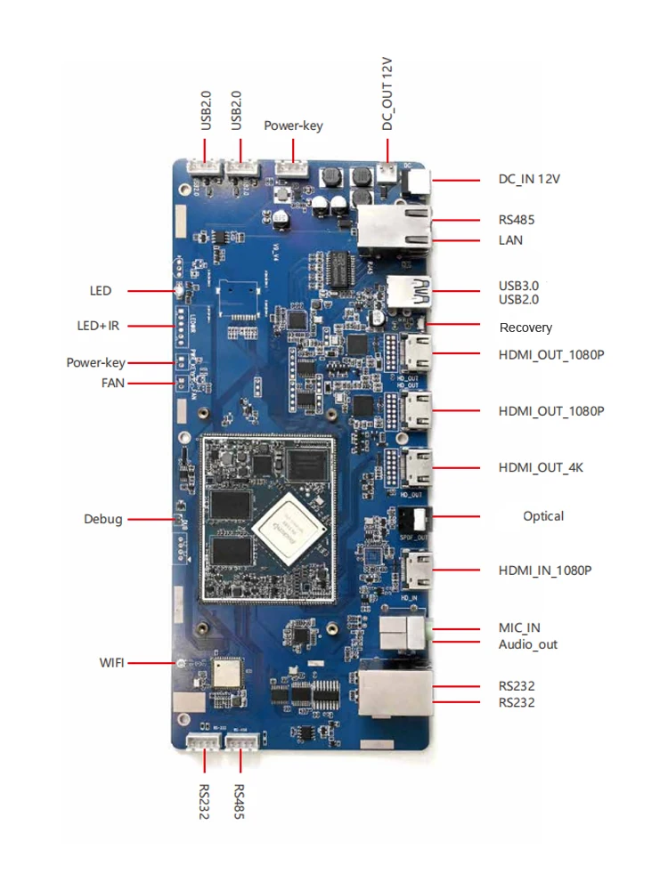 2k 4k 8k Orange Pi Development Board Rk3588 Rk3399-v9 Core Android ...