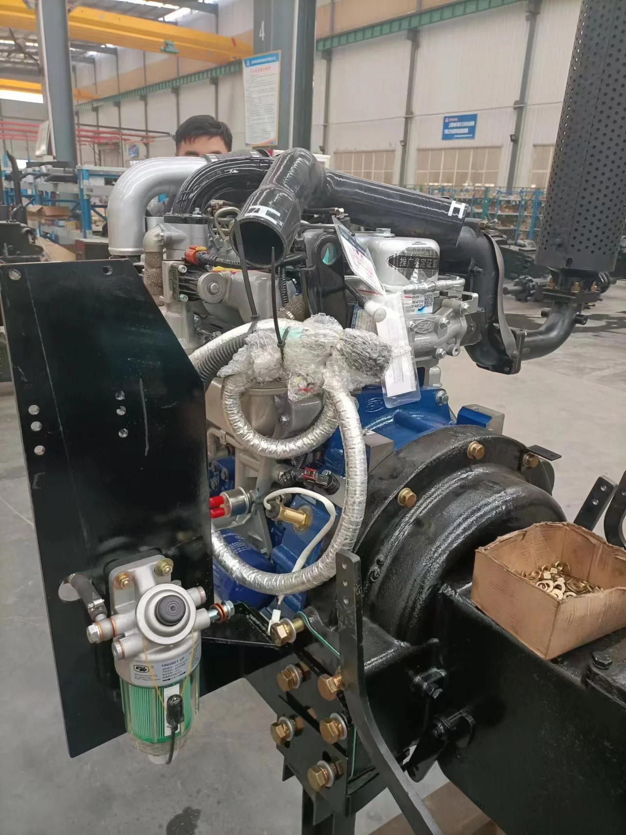 4 Cylinder 4102 4102qbzl Used Original Diesel Engine for Construction ...