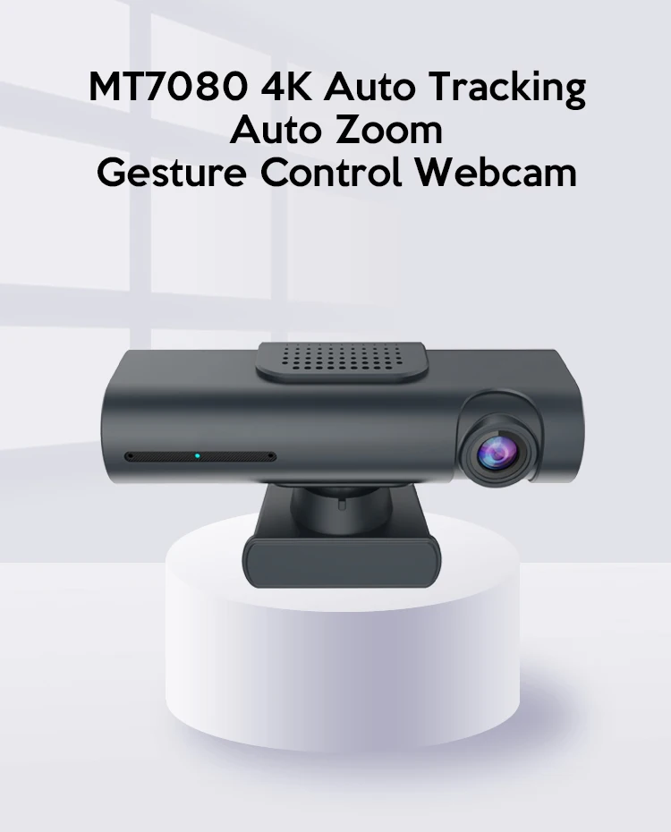 4K Ai Tracking Pc Camera Rotate Facial Recognition Camera for Streaming ...