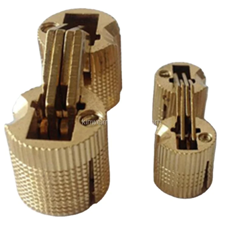 Invisible Brass Concealed Cylinder Barrel Hinge for Wooden Box