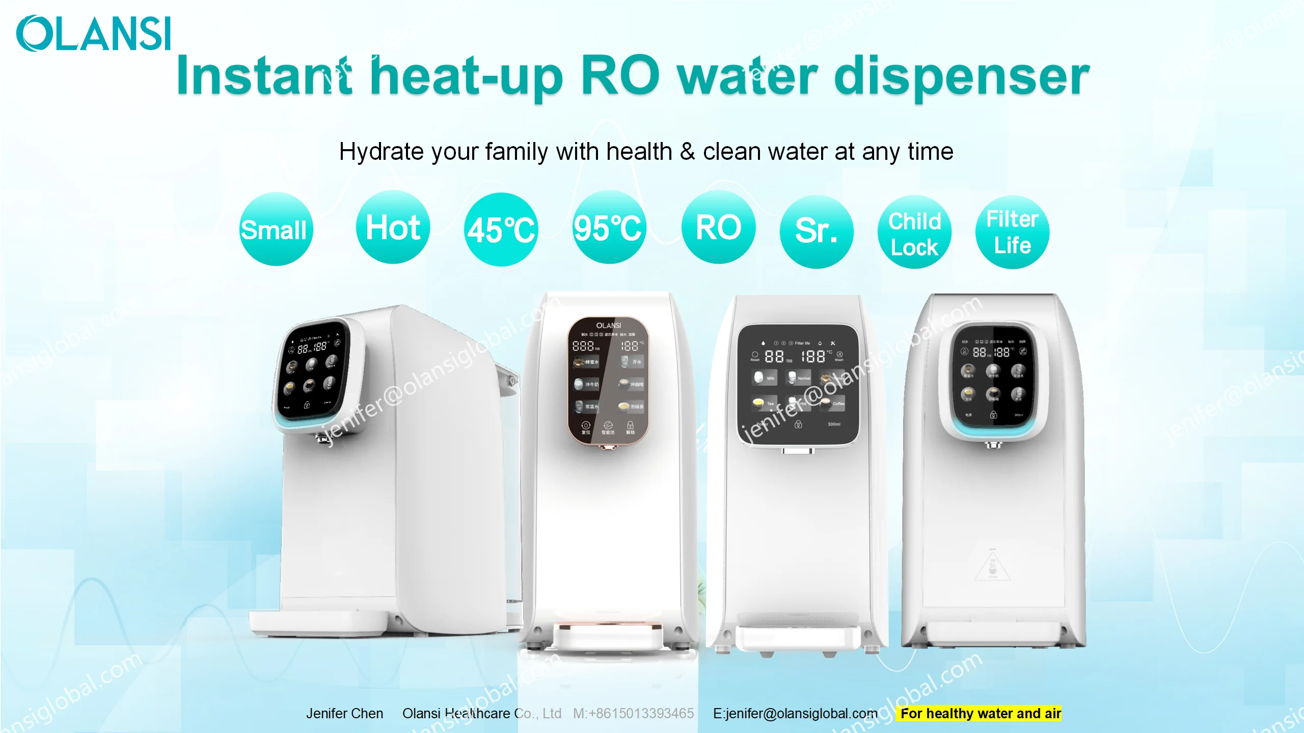 2024 Desktop Water Dispenser Equipped with RO System, Sparkling Water ...