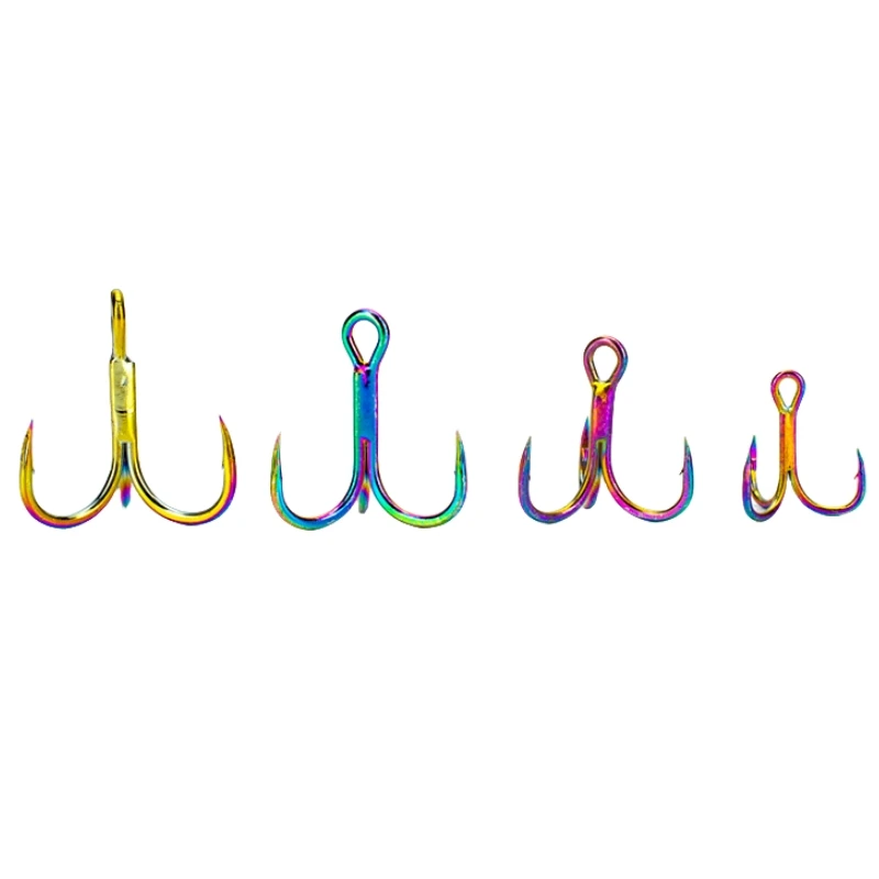 High Quality 4# 6# 8# 10# 10 Pcs Bait Accessories Color Hook Fishing ...