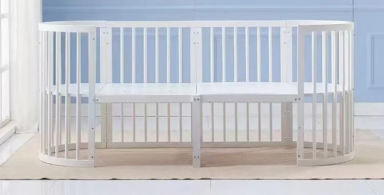 Modern Design Solid Wooden Baby Cribs Storage Furniture Loft Bed Daycare Kids Nursery Furniture ...