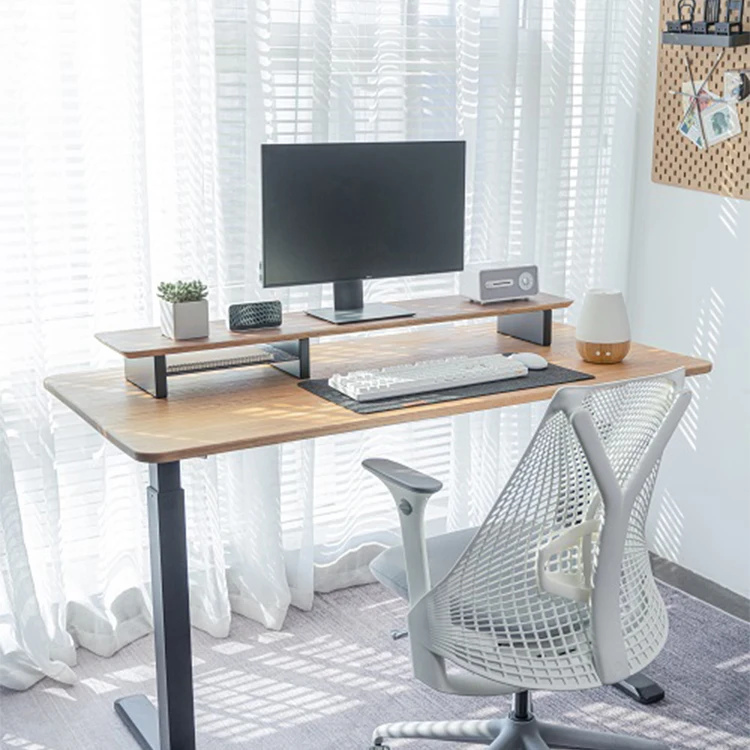 Stb-150 Wooden Monitor Laptop Riser Stand Desk Organizer Display Shelf ...