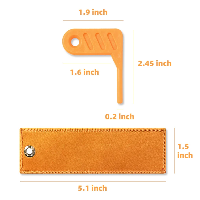 12 Chamber Safety Flags With 10 Bright Orange Tags - Buy Chamber Safety ...