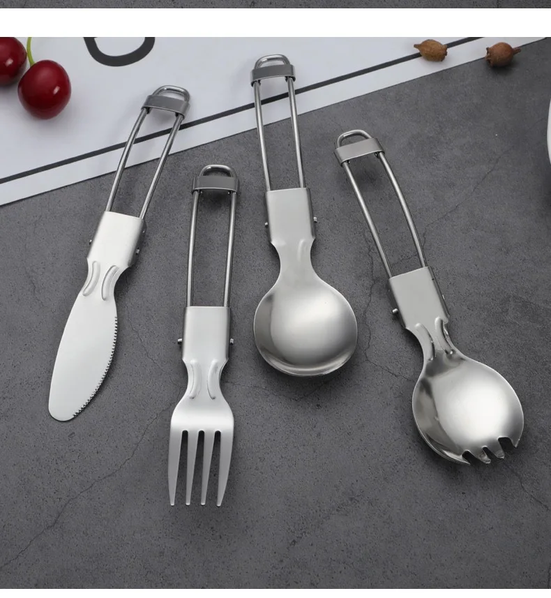 304 Stainless Steel Utensil Set Combo Spork Fork Cutlery Tableware ...