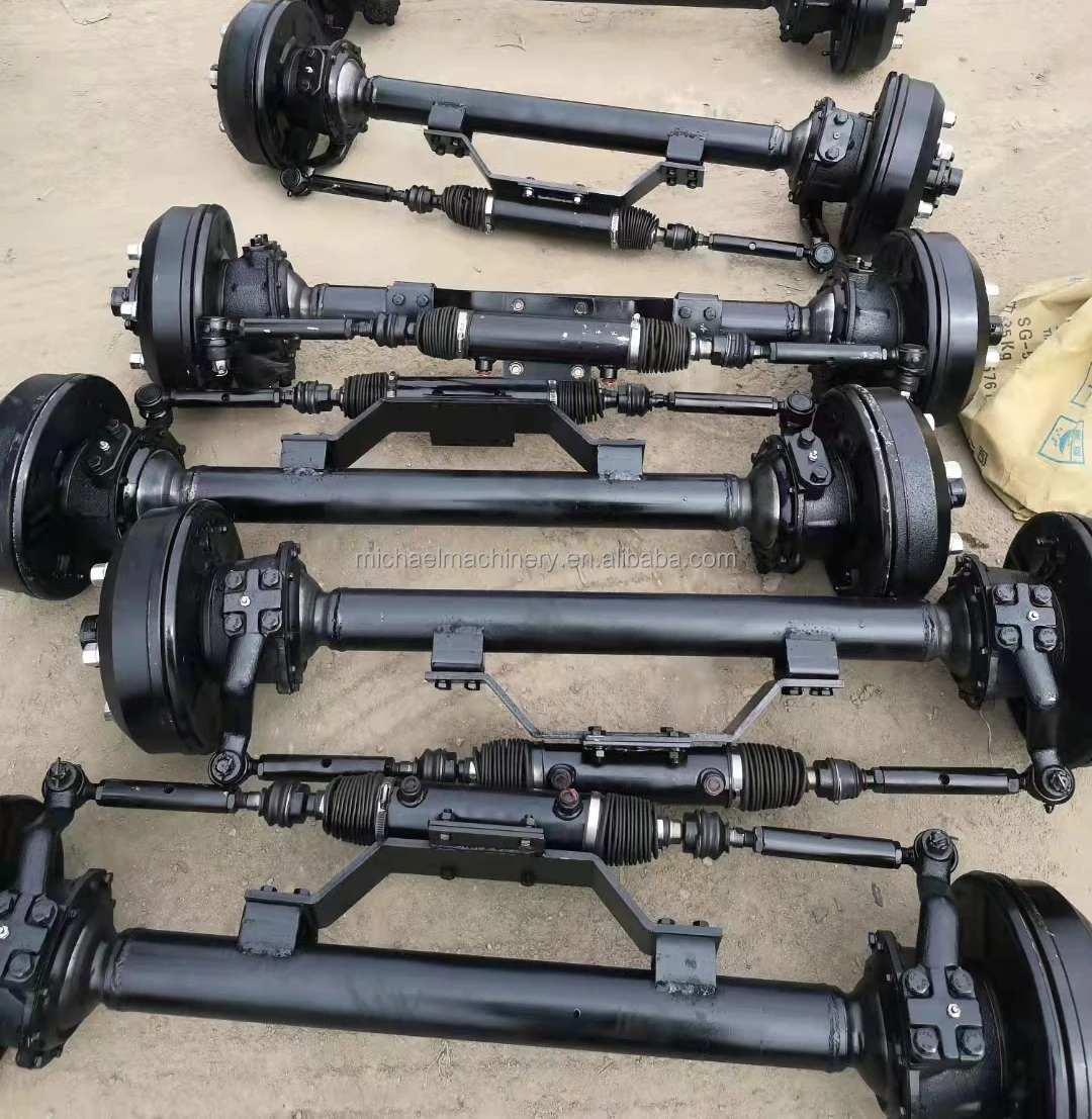 Customized 4x2 Small Trailer Dump Tractor 1ton Payload Front Wheel ...