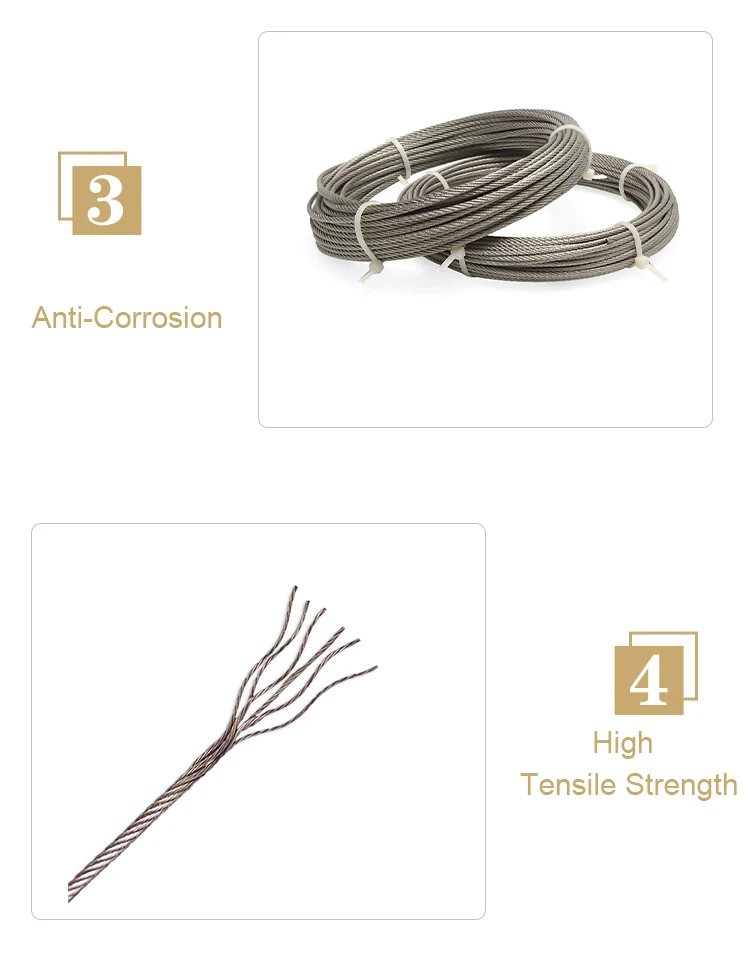 Ss304 3mm 7x7 Steel Wire Rope - Durable and Versatile