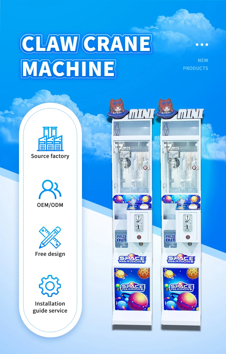 Mini Claw Coin Operated Gift Vending Machine Custom Arcade Plush Toy ...