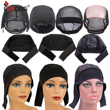 Leeons Monofilament U Part Lace Front Wig Making Caps Ventilated Mesh ...