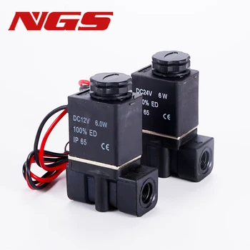 2p025 Two Position 2 Way Pneumatic Electric Solenoid Engineering Plastic Valve Body Normally ...