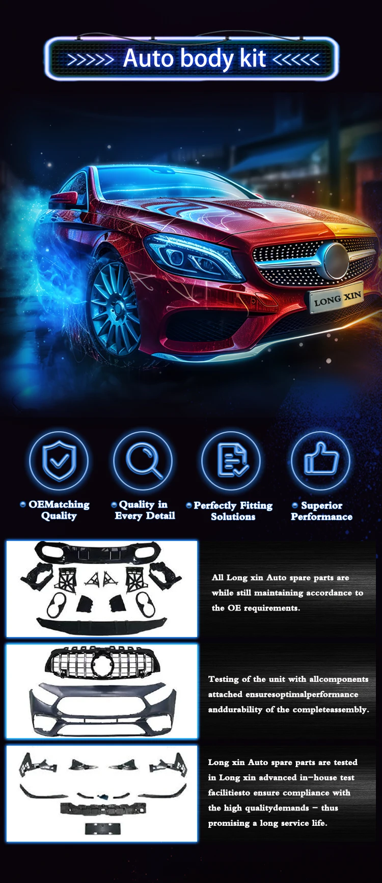 Auto Head Lamps Car Headlights For Mercedes Benz C-class W204 Upgrade ...