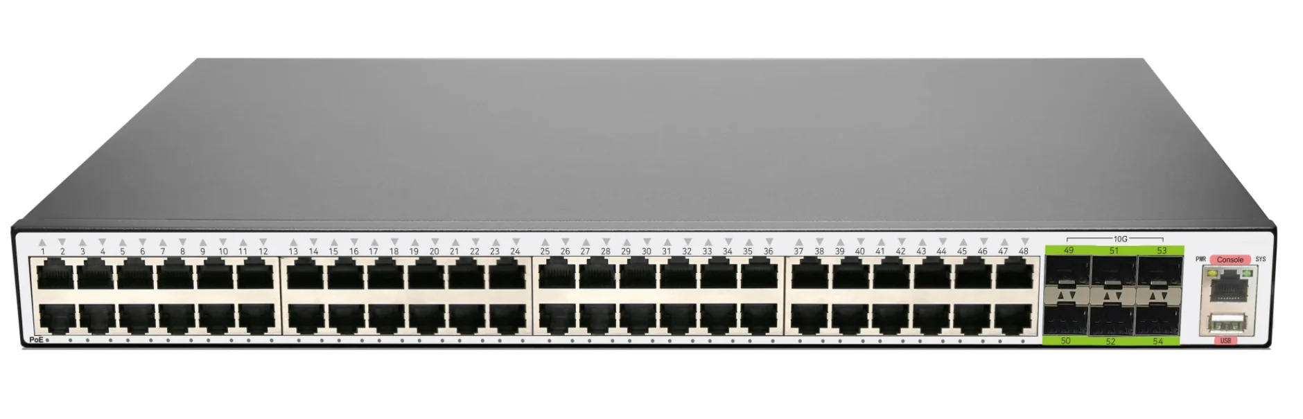 48 Port Gigabit Network Switch With 10/100/1000base-t Electrical Ports ...