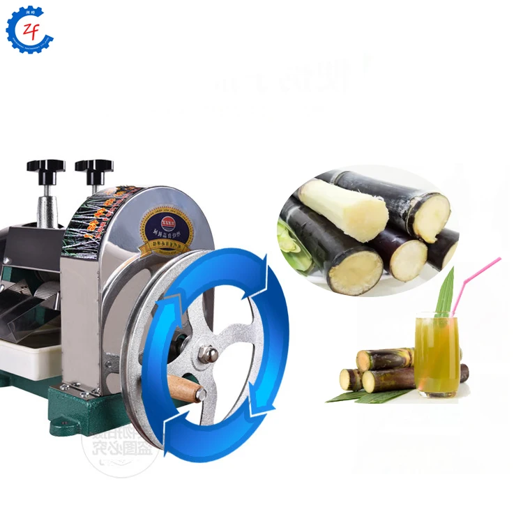 Small Manual Sugar Cane Juice Juicer Machine Sugarcane Juice Fruit ...