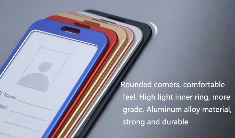 Custom Aluminum Alloy Id Credit Name Card Badge Holder Cover Metal Zinc ...