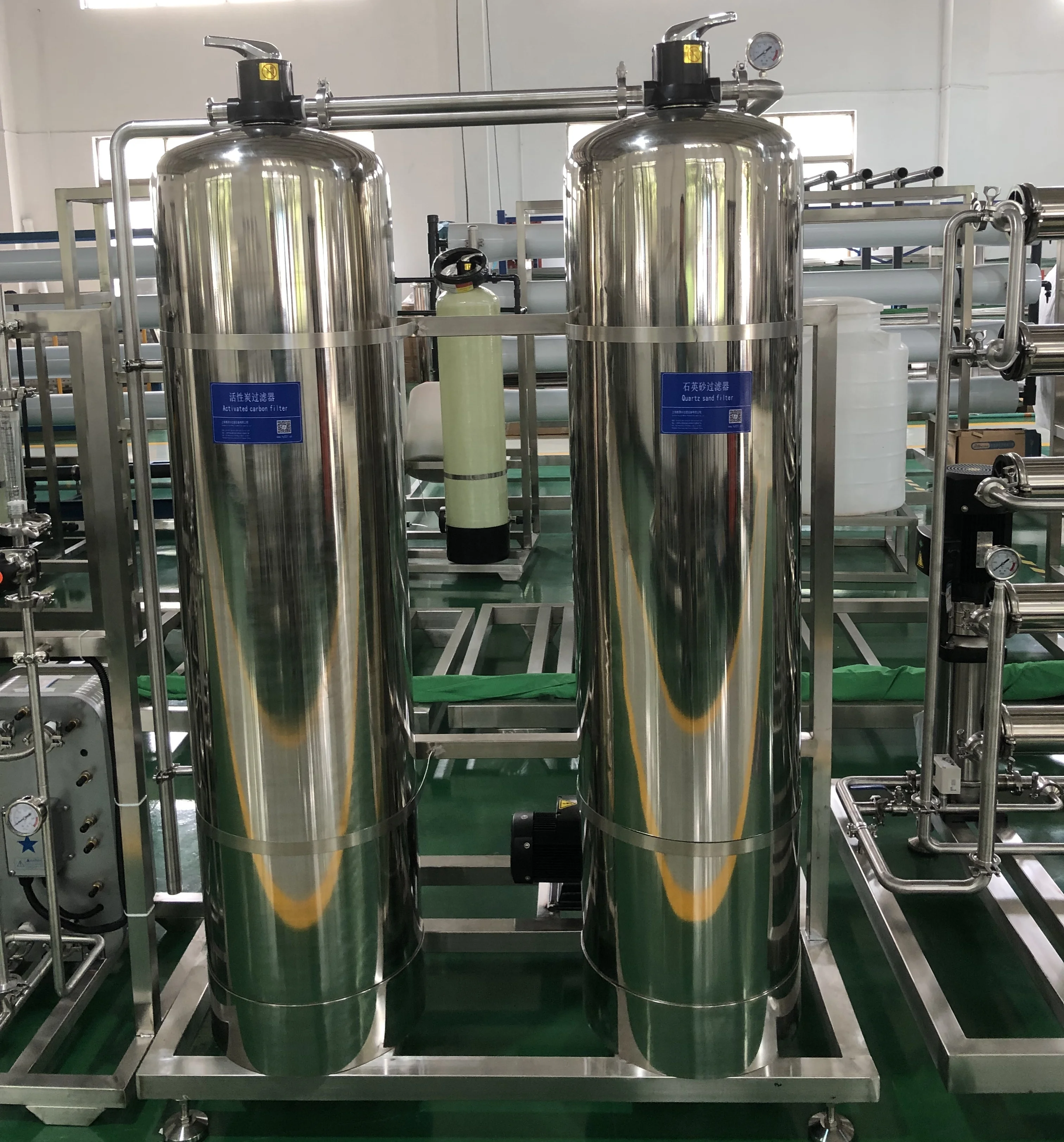 500l Edi Industrial Purified Water Treatment Equipment/ Secondary Ro ...