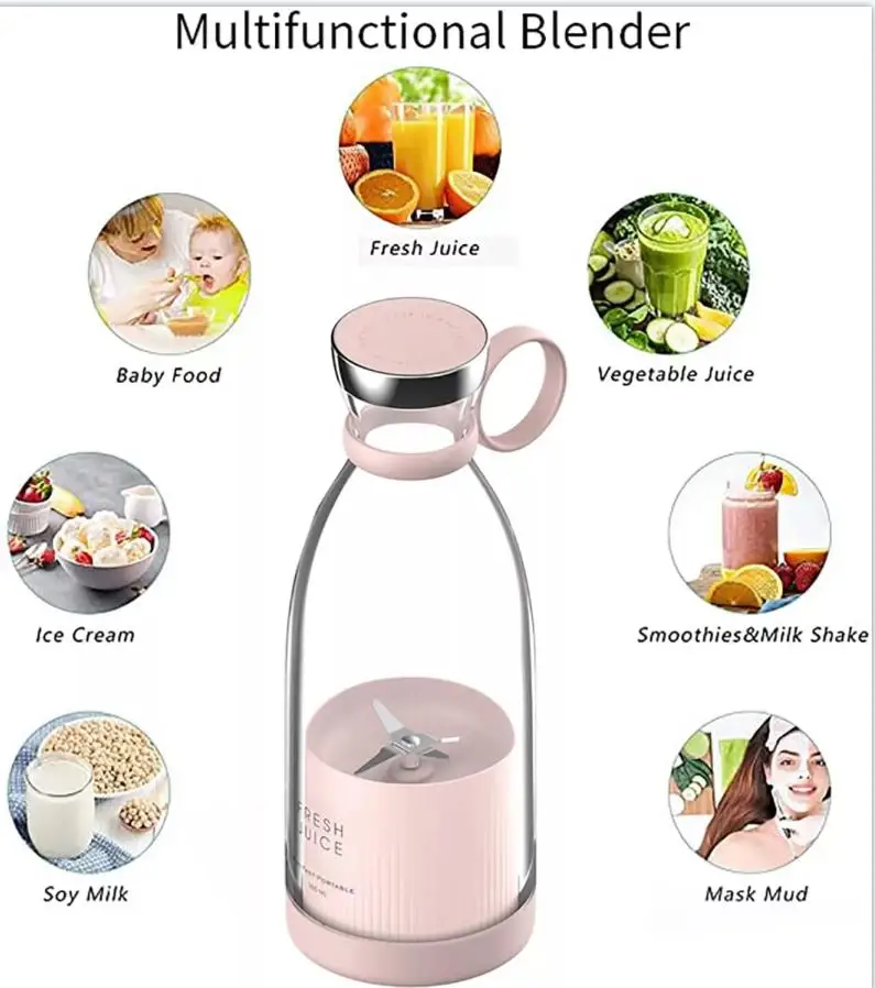 350ml Fresh Juice Portable Blender For Shakes And Smoothies Free ...