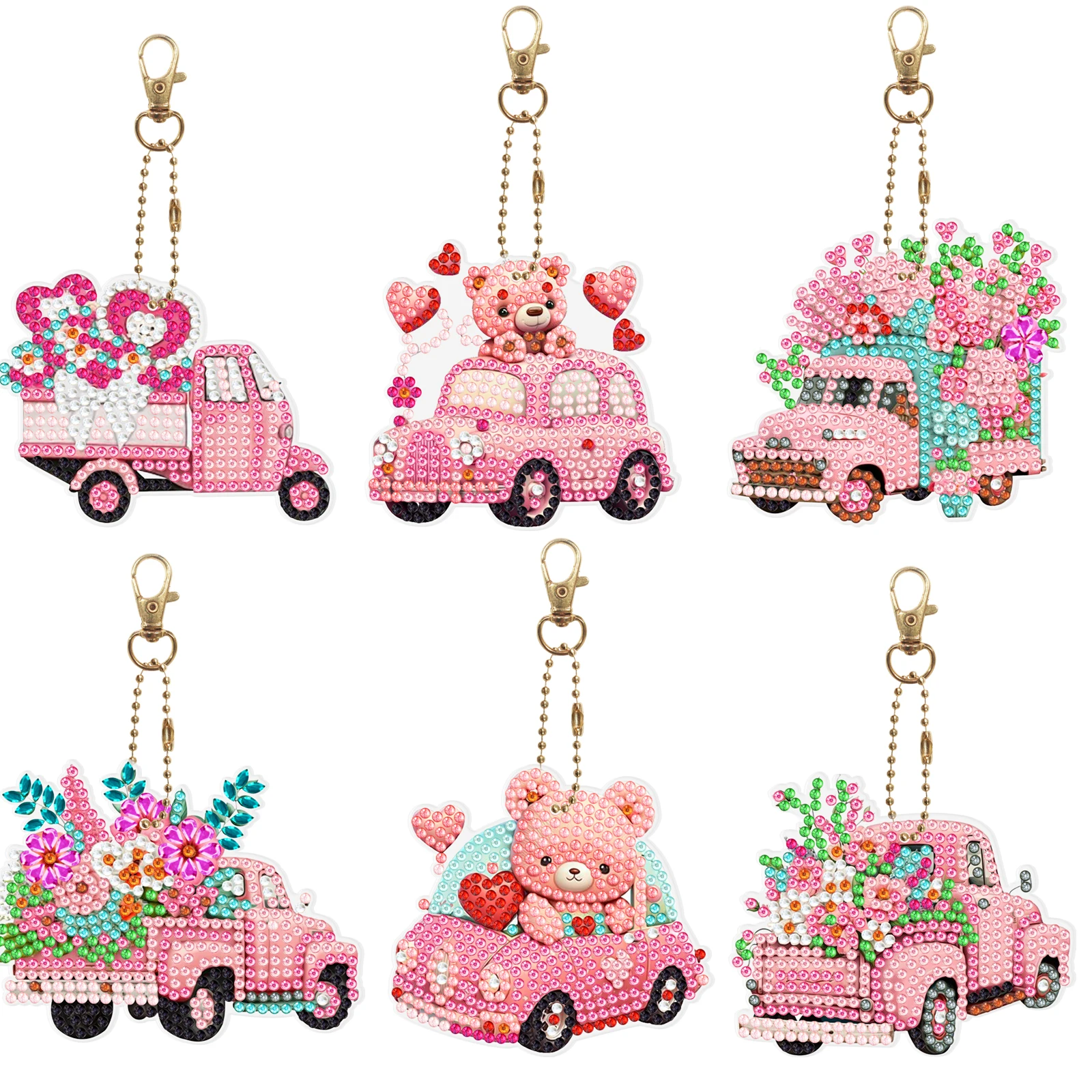 Pink Care Bear Bright Diamond Advanced DIY Handmade Diamond Painting ...