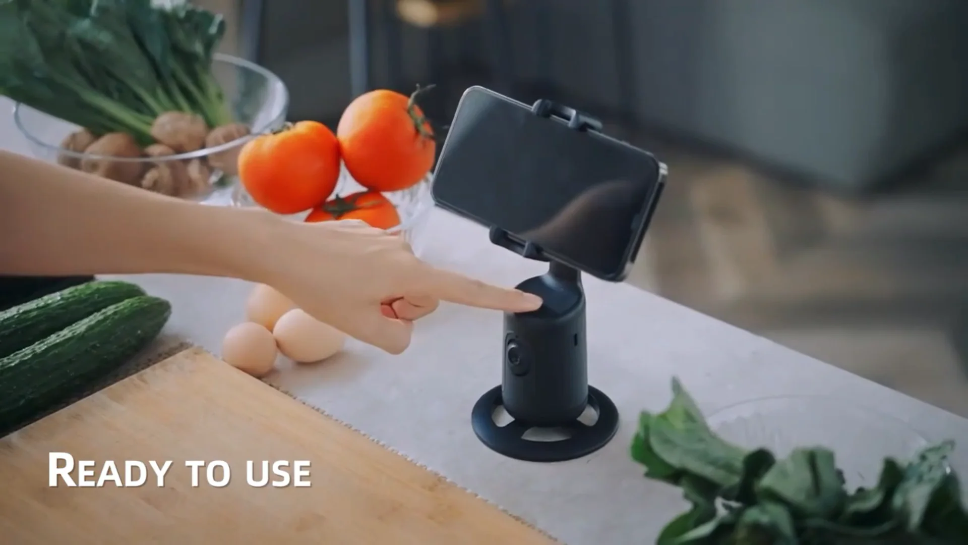 App Free Auto Face Tracking Gimbal Stabilizer 360 Rotation Smart Phone ...