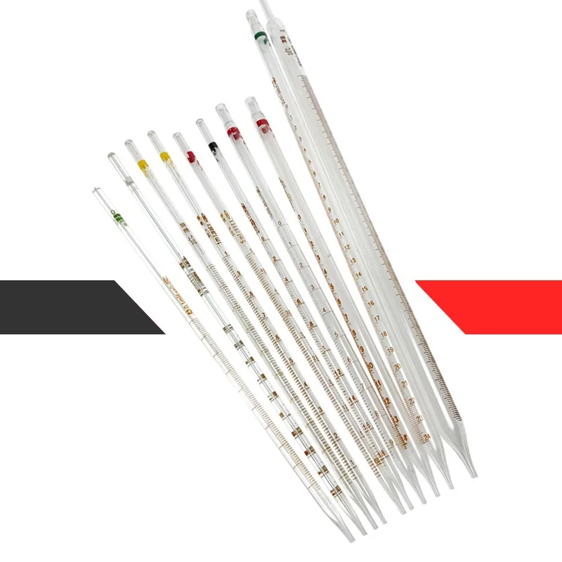 Laboratory Glass Serological Measuring Pipettes - Graduated