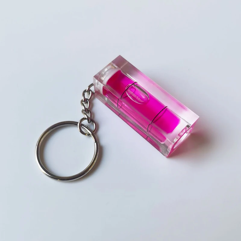 Acrylic Spirit Level With Key Chain Ep-mn07-a - Buy Bubble Level Key ...