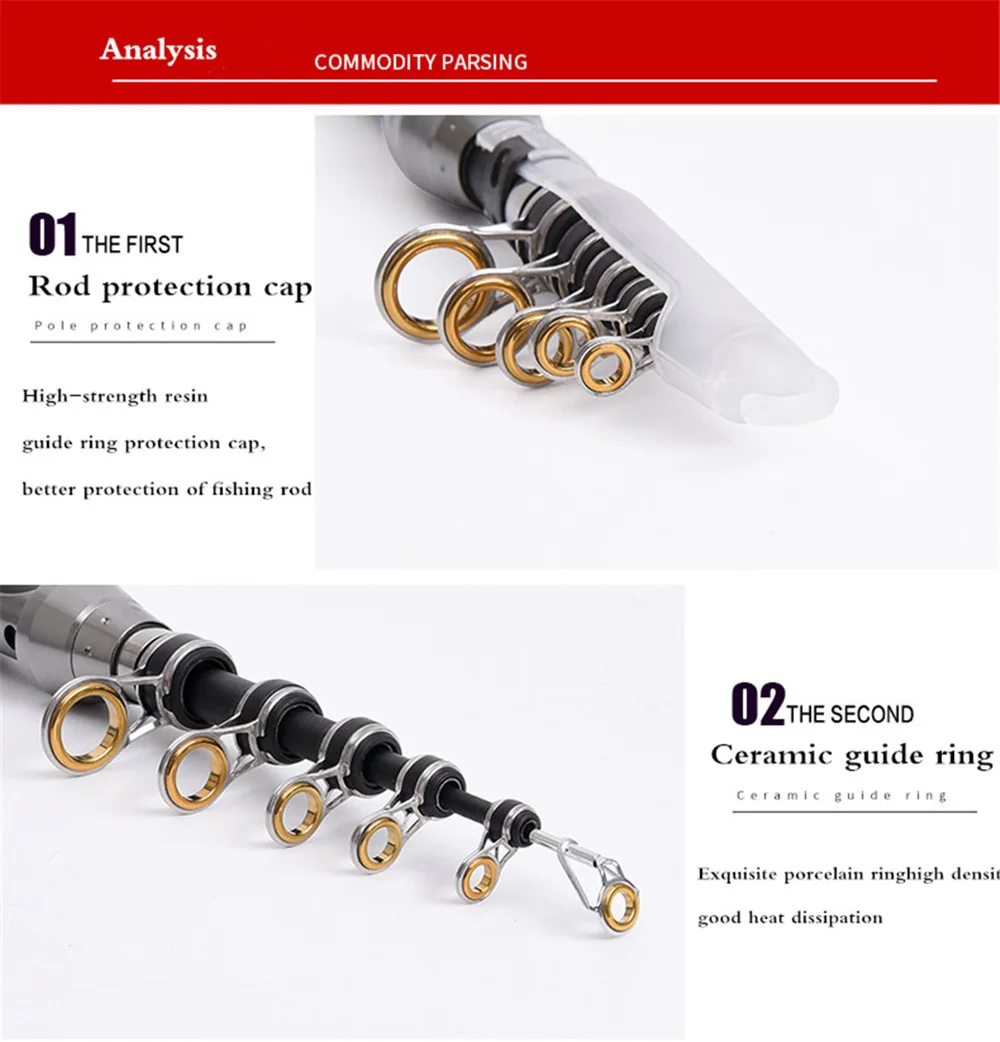 Carbon Fishing Rod 1.5m 1.8m 2.1m 2.4m 2.7m Fishing Rod Carbon Fiber ...