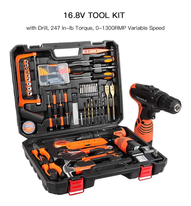 专业工具盒电动组合家用工具盒带无绳电钻的工具盒| Alibaba.com
