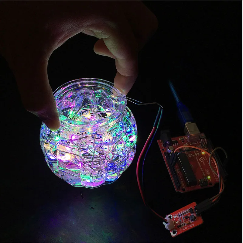 KEYES LED Light String Drive Module + Light String Kit Compatible with ...