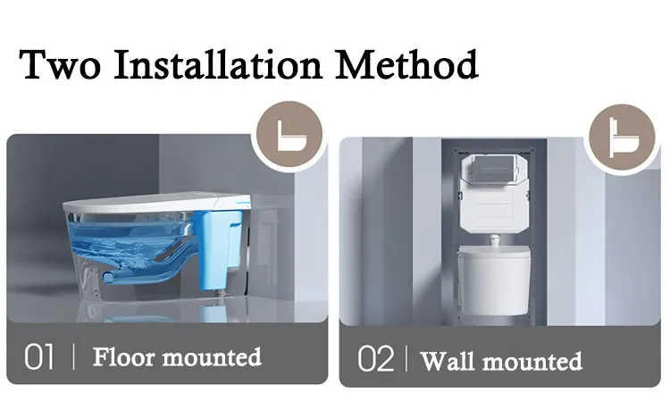 Automatic Operation Concealed Cistern Back To Wall Wc Toilet Bathroom ...