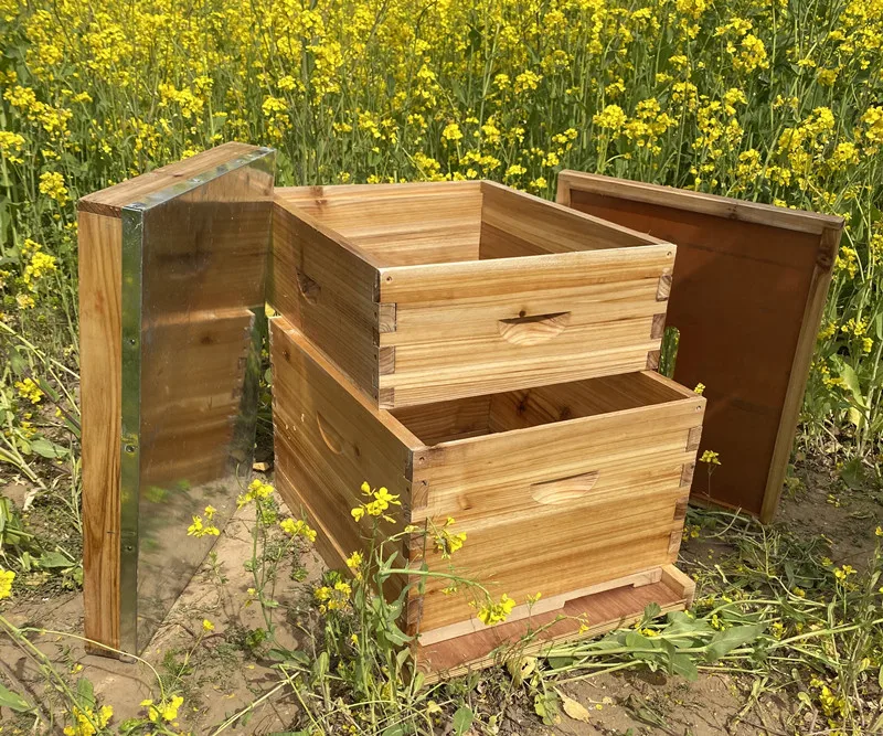 Langstroth Wax Coated Bee Hive with Bee Frames | Beekeeping Equipment OEM