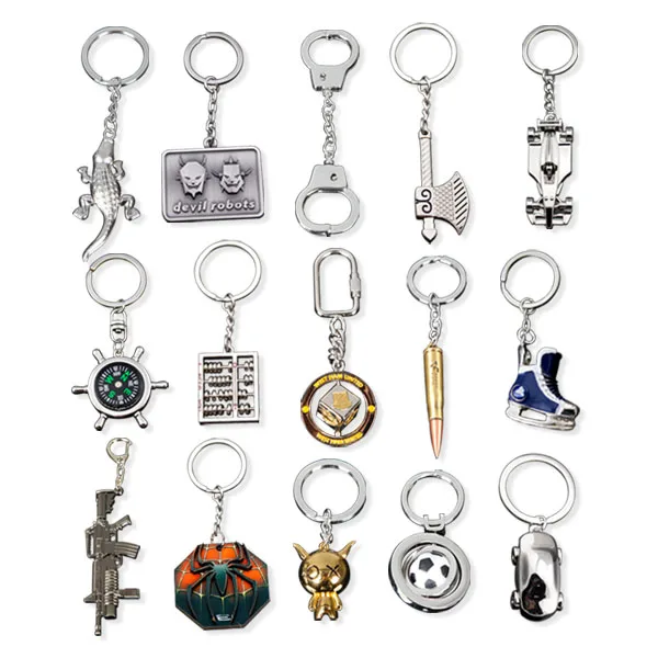Promotional Keyring Custom 3d Logo Letters Metal Key Chains Hard Soft ...