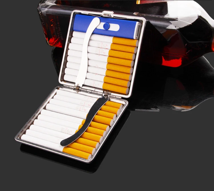 Custom Smoking Accessories Leather Waterproof Cigarette Pack Cover ...