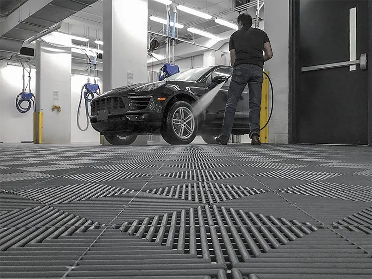 Free Flow Garage Floor Tiles - Durable & Nonslip Flooring