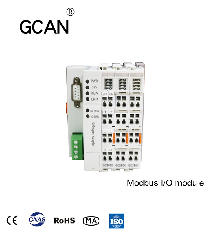 GCAN Expanded CANopen / Modbus / EtherCAT / Profinet Remote IO Module ...