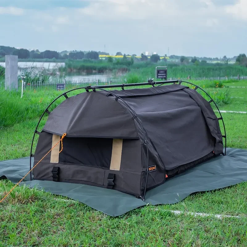 Outdoor Waterproof Aluminium Poles Canvas Swag Tent Australian Swag ...