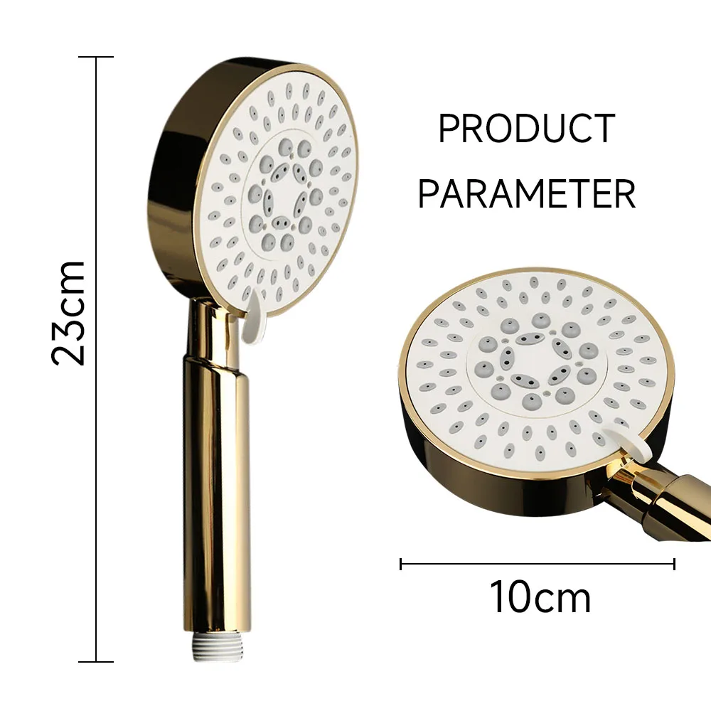 Modern Chrome Look Shower Head With Handheld 5 Spray Multi-functional ...