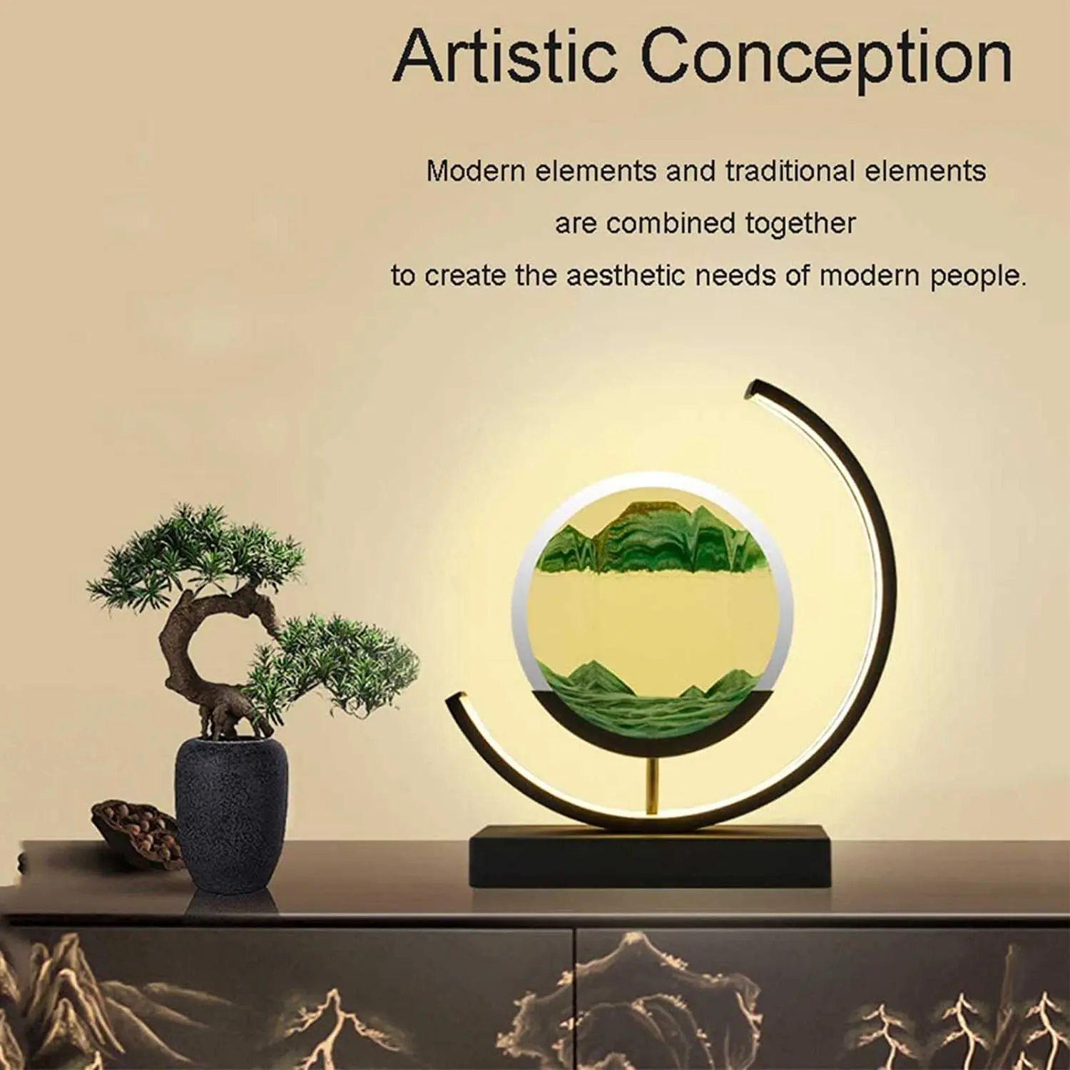 Modern Dynamic Quick Sand Lamp Sand Clock Lamp| Alibaba.com
