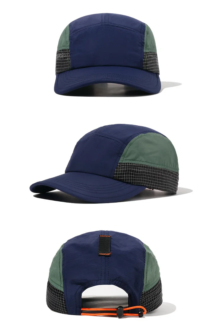 Wholesale Custom Waterproof Running Five Panel Camp Cap Baseball Sport ...
