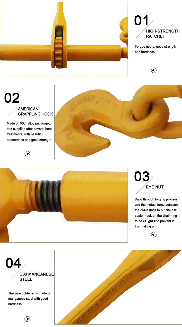 Industrial Ratchet Chain Tensioner For Heavy Duty High Strength Forged ...