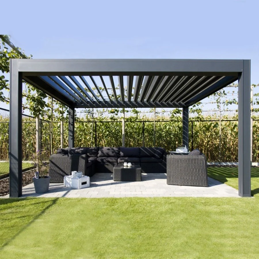 Louvered roof aluminum gazibo gazebo outdoor for garden pergola 3x3 4x2 ...