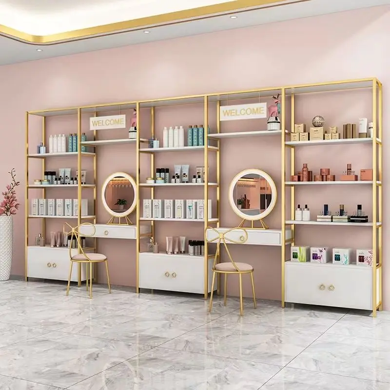 Alibaba.com: Custom Wooden Wall Cosmetic Shelves Display Cabinet ...