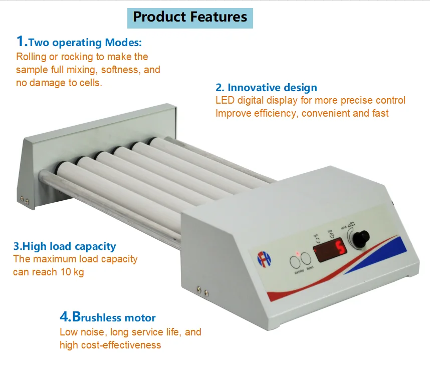 HFH Tubes Roller Mixer - Efficient Blood Shaking Equipment