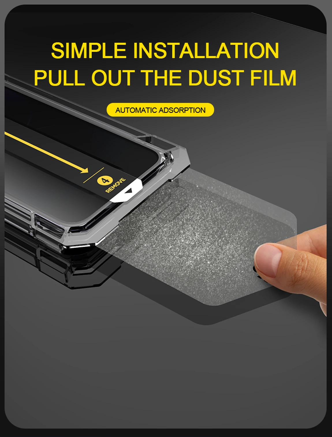 Privacy Tempered Glass Screen Protector Dust Free Easy App Screen ...