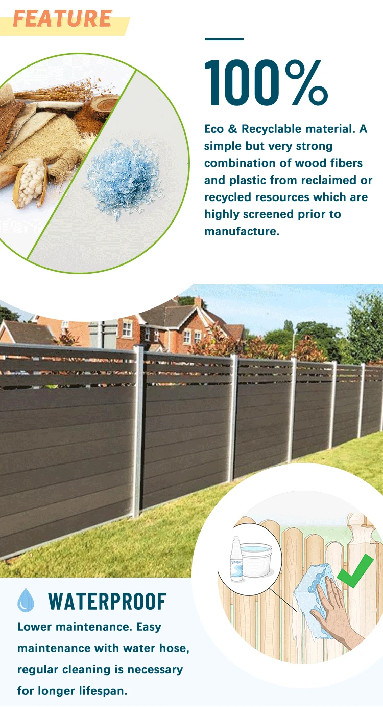 Eco Material Black Wood Composite Decking Aluminum Post Vertical ...