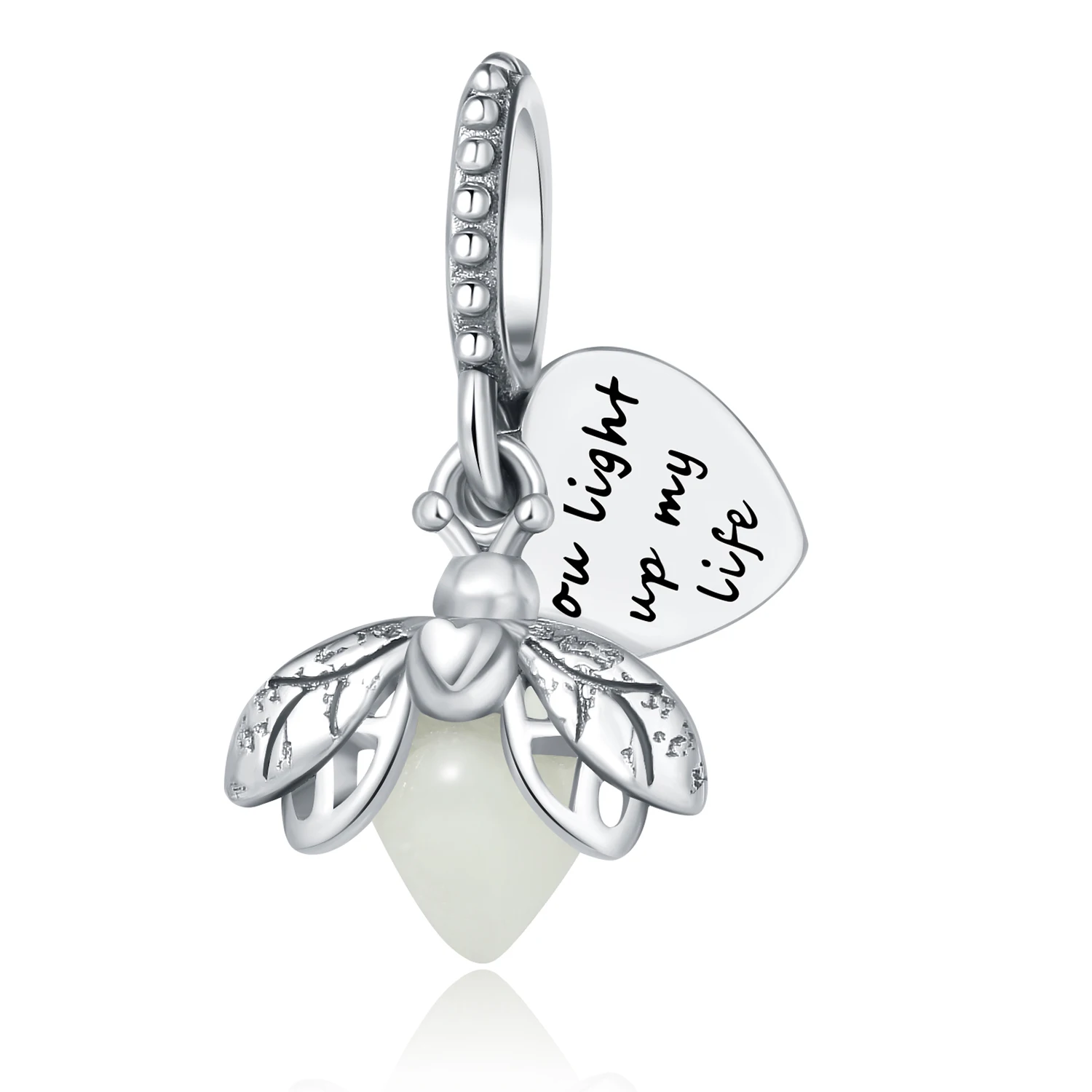 Wholesale Custom 925 Sterling Silver Firefly Pendant Charm DIY Bracelet ...