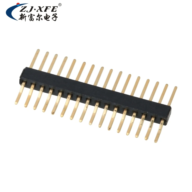 Hight Quality Pin Header Female 1.0mm Pitch H=1.5 Single Row R/A SMT 2 ...