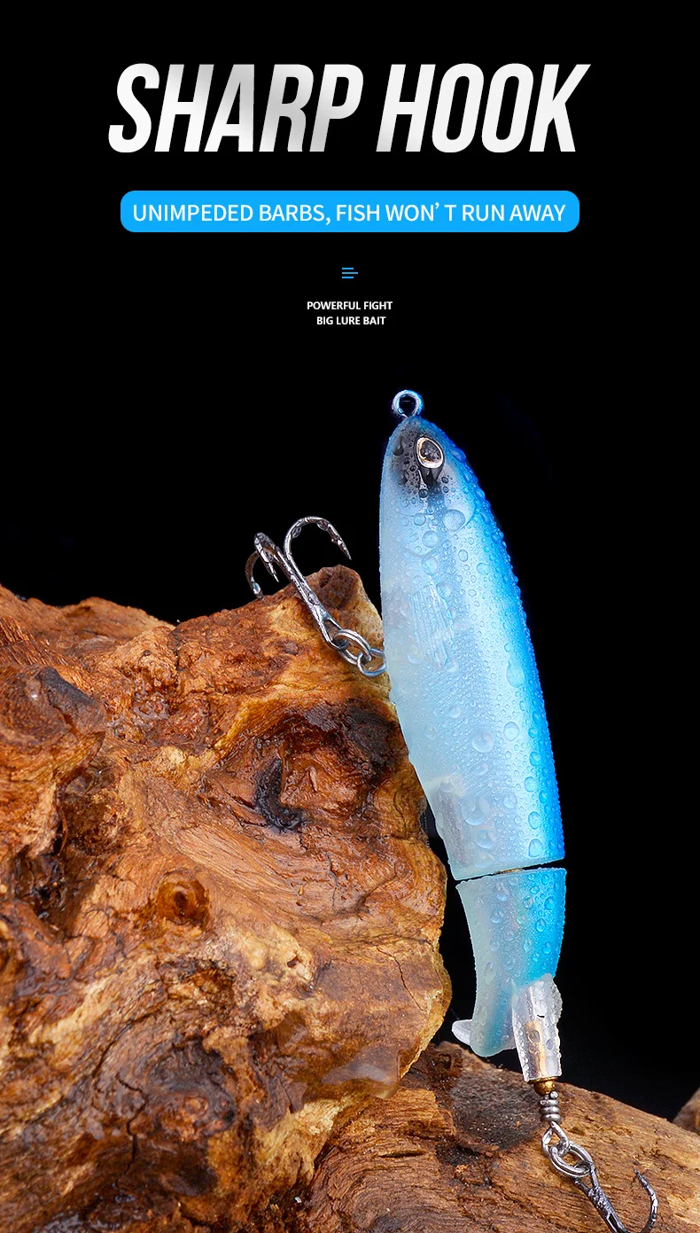 DN 11cm 15g Floating Whopper Popper Fishing Lure Top Water Whopper ...