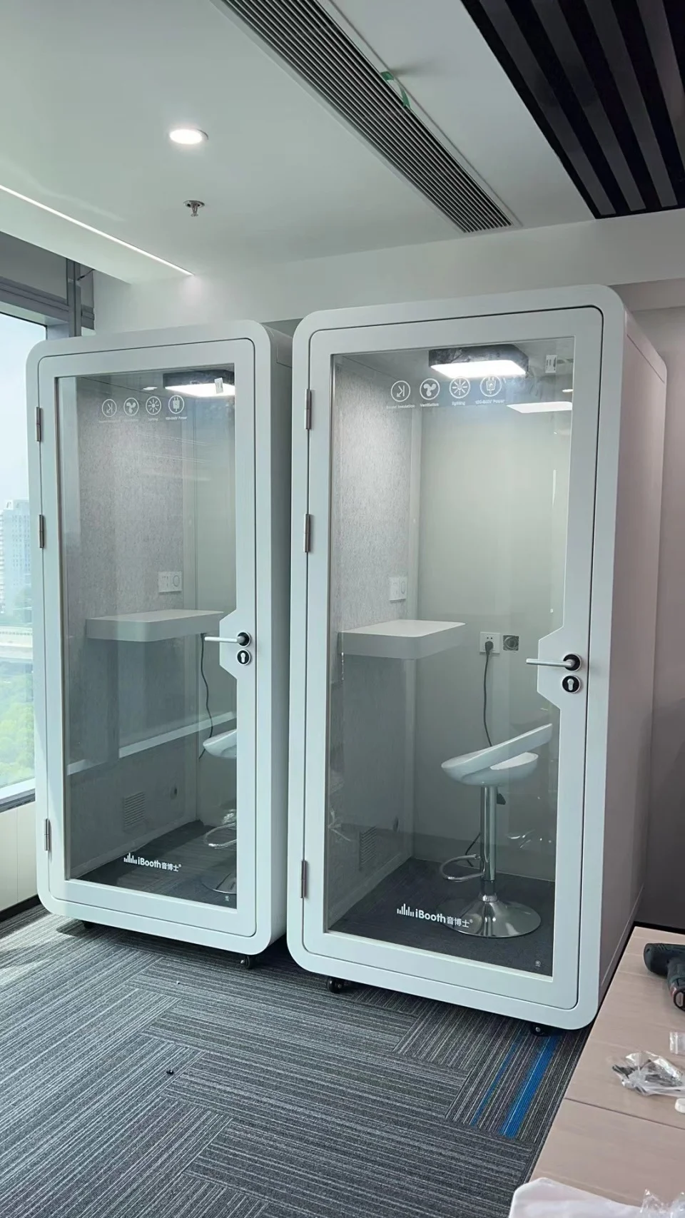 Acoustic Meeting Office Phone Call Pods - Soundproof & Stylish