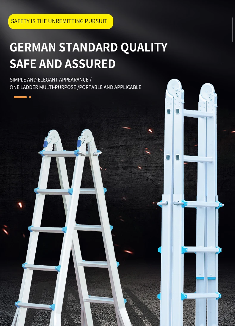 Industrial Safety Aluminum Stairs Walkways Step Platforms Folding ...